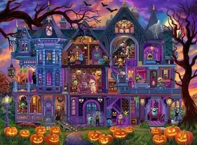 RAVENSBURGER Puzzle Párty v strašidelném domě XXL / 100 dílků