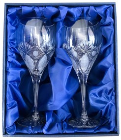 Dekorant svatby Svatební ručně broušené sklenice na červené víno Exclusive 420 ml 2KS