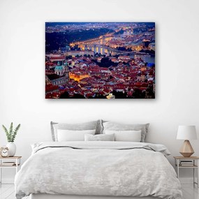 Obraz na plátně Mosty města Prahy - 100x70 cm