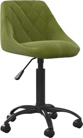 Kancelářská židle světle zelená samet 3088848