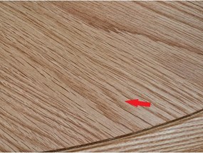 Kulatý jídelní stůl s deskou v dubovém dekoru ø 128 cm Storm - II. jakost – Zuiver