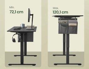 Elektricky nastavitelný psací stůl Vasagle Foral 160 cm černý