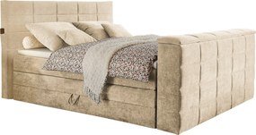 XXXLutz POSTEL BOXSPRING, 180/200 cm, pískové barvy Carryhome - Postele s úložným prostorem - 002220044506