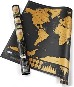 Stírací mapa světa DELUXE