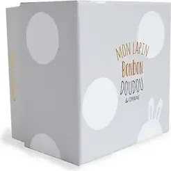Doudou Dárková sada - Plyšový králíček béžový 16 cm / od 0 měsíců