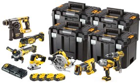 DeWALT - 17dílná sada AKU nářadí, baterií a nabíječky DCK865P4T