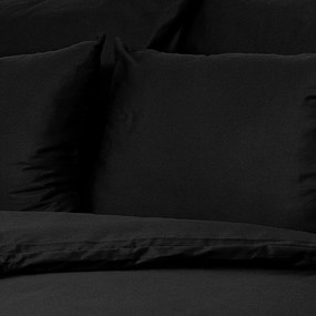 Saténové povlečení LUXURY COLLECTION černé - 1x 140/220, 1x 70/90cm