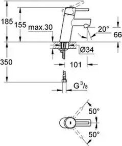 Grohe Concetto - Páková umyvadlová baterie chrom