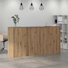 Recepční stůl dub artisan 200x50x103,5 cm kompozitní dřevo 3324222