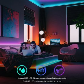 BRI 2167384 Pimp Your Stripe prodlužovací sada LED Strip 4m, IP44 venkovní, WiFi, RGB+W - BRILONER