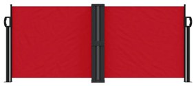 Zatahovací boční markýza červená 100 x 1 000 cm,  4004687