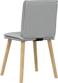 Jídelní židle 6 ks světle šedé textil 3315625