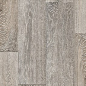 Beauflor, PVC podlaha - lino Texalino Supreme 6182 Pure Oak - dub, na míru, šíře 5m, hnědá, filc, chodba / předsíň