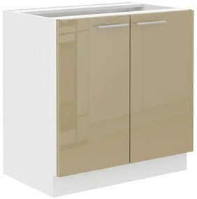 Kuchyňská Skříňka Lara 80zl 2f Bb Mdf Cappuccino Lesk