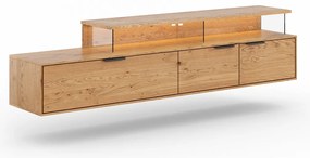 Massivo.cz Závěsná TV komoda Tinnaro - Natural, dub, masiv