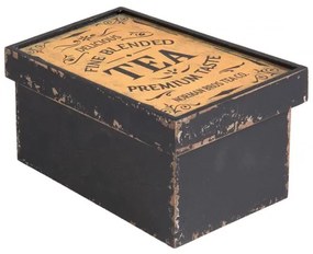 Dřevěný box Tea - 18x11x9 cm