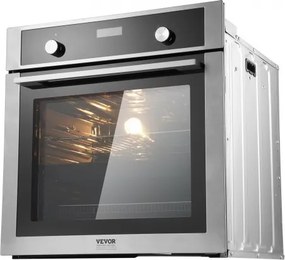 Jednostěnná trouba 61 cm elektrická vestavěná nástěnná trouba 9 funkcí 75,9 l