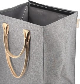 Šedý látkový koš na prádlo 53 l Laundry Hub Tweed – Rolser