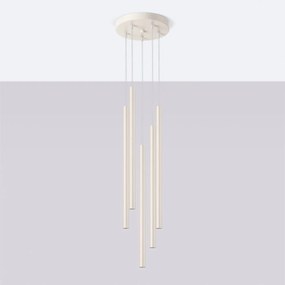 Sollux Lighting Závěsná lampa PASTELO 5P béžová