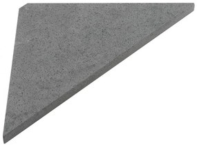 Sapho ABELINE rohová police rockstone 200x200mm, concrete AE200-4033