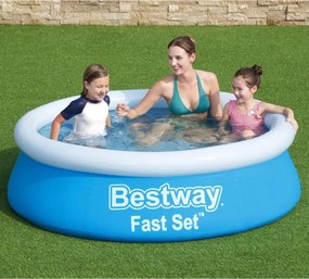 Bestway Nafukovací bazén Fast Set s příslušenstvím 183 x 51 cm modrý [3202551]