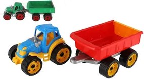 TEDDIES Traktor s vlekem / Traktor / Plast / Volný chod / 53 cm / od 3