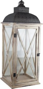 Velká dřevěná lucerna Morex D6496/C, 83 cm