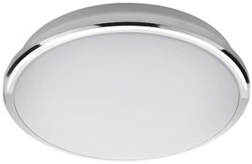 Sapho, SILVER stropní LED svítilna 10W, 230V, průměr 28cm, studená bílá, chrom, AU463