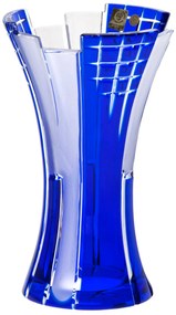 Váza Metropolis, barva modrá, výška 230 mm