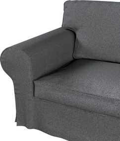 Potah na pohovku IKEA Ektorp 2-místná s lenoškou barva šedá látka pletený vzor