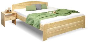 Dřevěná postel LADA, 200x200, masiv borovice