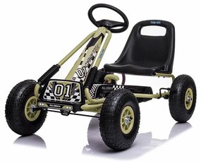 Baby Mix Dětská šlapací motokára Go-kart Razor, zelená