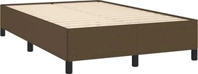 Box spring postel s matrací a LED tmavě hnědá 120x190 cm textil 3270207