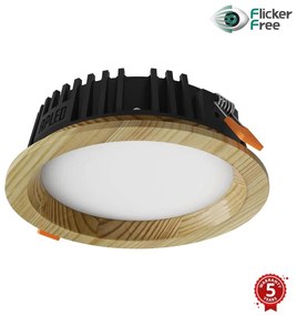 APLED - LED Podhledové RONDO WOODLINE LED/6W/230V 3000K pr. 15 cm borovice masiv