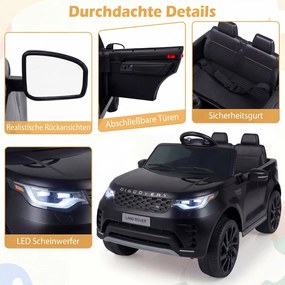 Costway 12 V Land Rover dětské elektrické závěsné auto LED hudební bezdrátové