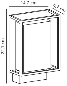 Nordlux - LED Venkovní nástěnné svítidlo NESTOR LED/8W/230V IP44