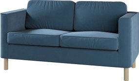 Potah na pohovku Pärup pro 2 místa barva modrá látka lesklé, sametová