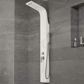 Bologna WHITE Sprchový panel, z nerezové oceli