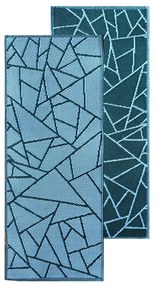 Koberec Hallie, 68x125,5 cm, modrá