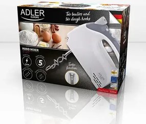 Adler AD 4201 / ruční šlehač / 300W / 5 rychlostí / Turbo / šlehání /