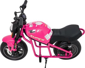 Elektrická motorka SUPERMOTO růžová