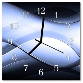 Nástenné skleněné hodiny abstrakce 30x30 cm