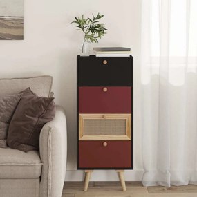 vidaXL Skříň highboard se zásuvkami 40 x 30 x 95 cm kompozitní dřevo [352156] Barva: Černá