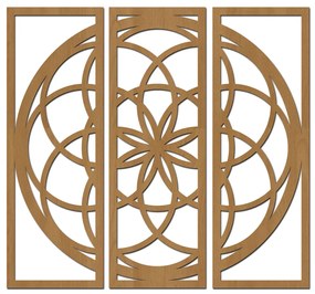 dřevo života Dřevěná mandala - VZDUCH Barevný vzor: Třešeň, Rozměry (cm): 70x65