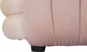 Lavice Softy 90 cm samet růžová