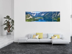 Obraz - Halštatské jezero, Hallstatt, Rakousko (170x50 cm)