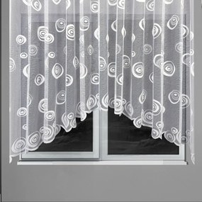 Hotová žakarová oblouková záclona bílá 160x300 cm Ervi 7044 new