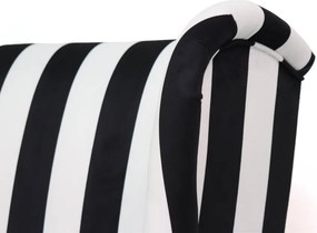 Kupžidle Křeslo ušák VISBY – masiv, látka, pet friendly, zebra