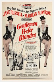 Obrazová reprodukce Gentlemen Prefer Blondes / Marilyn Monroe (Retro Movie)