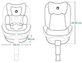 Lionelo - Autosedačka se základ. otočná BRAAM AIR i-Size 40-150 cm Black Carbon